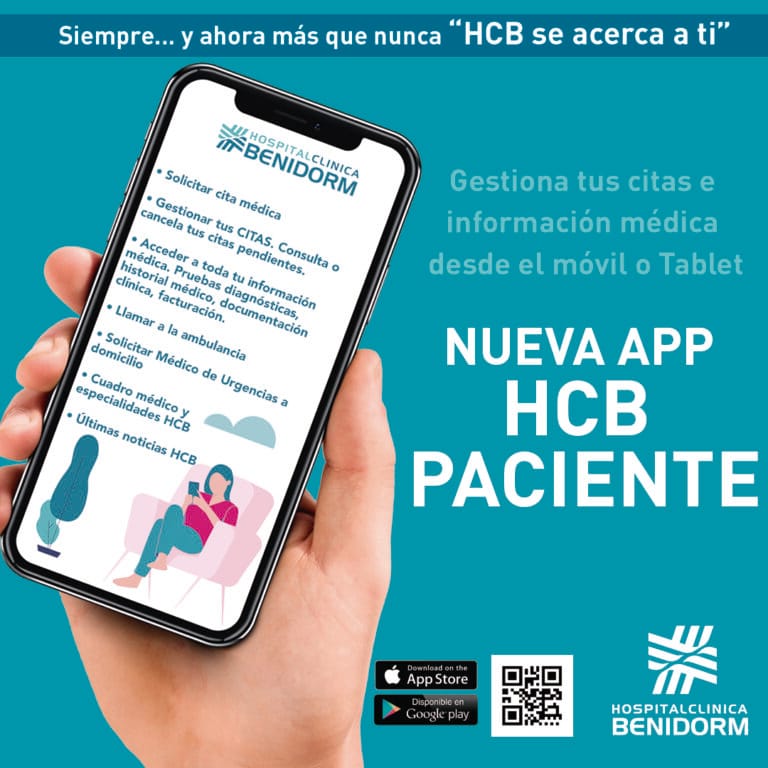 “HCB Paciente”, la nueva App de Hospital Clínica Benidorm - HCB Hospitales